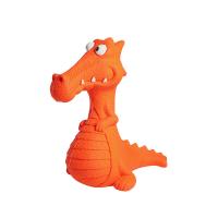 China Wholesale TPR Dog Chew Toys Barbell Design Squeaky Balls 7.22 Inch Orange Green Blue for sale