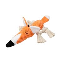 China Wholesale TPR Dog Chew Toys Barbell Design Squeaky Balls 7.22 Inch Orange Green Blue for sale