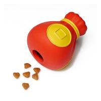China Wholesale TPR Dog Chew Toys Barbell Design Squeaky Balls 7.22 Inch Orange Green Blue for sale