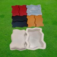 China Reusable Plastic Paving Block Mold 400x400mm for Concrete Slab Interlocking Paver Path for sale