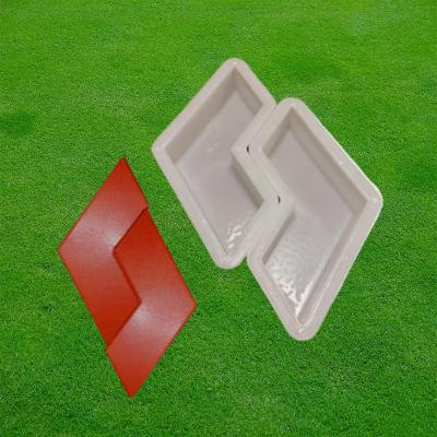 China Reusable Plastic Paving Block Mold 400x400mm for Concrete Slab Interlocking Paver Path for sale