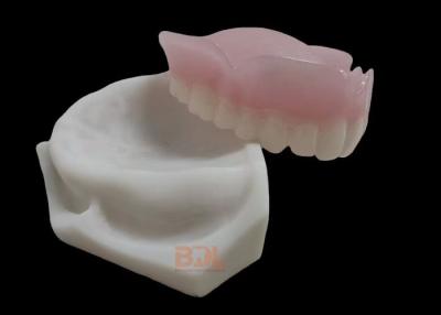 China Lightweight Full Acrylic Dentures With Natural Gum Color Biocompatible Acrylic Resin for sale