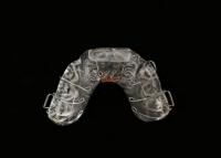 China Orthodontic Retainer with Transparent Acrylic Base and Stainless Steel Clasps for Post Orthodontic Teeth Stabilization for sale