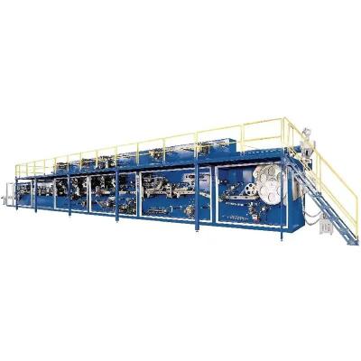 China Automatic Baby Diaper Manufacturing Machine With Full Servo Auto Controlling System for sale