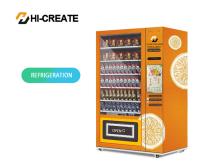 China Snack sandwich automatic refrigerator vending machine coffee and tea for sale