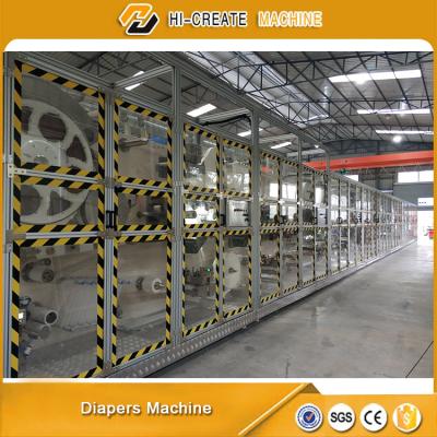 China Servo Motor PLC Control Diaper Making Machine 400 Pcs/Min for sale