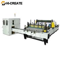 China Kitchen Towel Paper Roll Tissue Converting Rewinder Machine for sale
