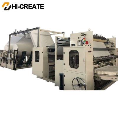 China Z Folding 4 Lanes 6400 Sheets/Min Tissue Manufacturing Machine for sale