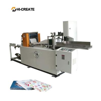 China 4 color printing line 1/4 folded napkin machine for sale