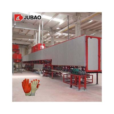 China Latex nitrile glove dipping line wrinkle foam and sandy coating labor glove for sale