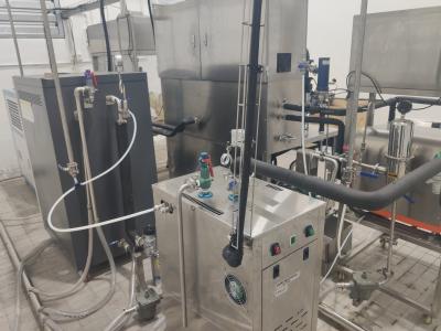 China pilot scale DIrect steam injection sterilization process system for testing food beverage shelf life and texture for sale