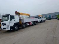 China Effortless 8X4 16t Hydraulic Straight Boom Truck Mounted Crane Mobile Crane Truck for sale