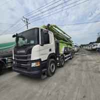 China Tyres and Refurbished Pump truk for White Sinotruk Chassis in Front Lifting Style for sale