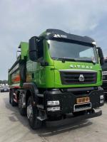 China Used 440 Horsepower 8X4 Dump Truck with 7.2-Meter Cargo Capacity and Air Conditioner Cab for sale