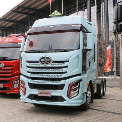 China J6V Full Engine FAW 6X4 Tractor Truck 420HP Euro 5 Truck with Air Suspension Seat for sale