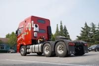 China Manual Transmission and 400L Fuel Tank Heavy Duty 420HP Tractor Truck with Trailer for sale