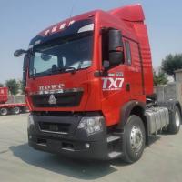China Tubeless Tire Design 400hptx7 HOWO Tipper Trailer Truck with Carbon Steel Cargo Box for sale