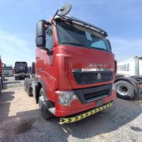 China Red HOWO T7h 440 Truck Model for Heavy Duty Transportation within Towing Semi Trailer for sale