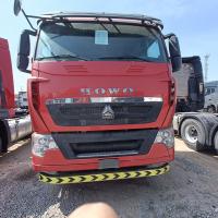 China Red HOWO T7h 440 Truck Model for Heavy Duty Transportation within Towing Semi Trailer for sale