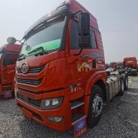 China Manual Transmission Type 600L Fuel Capacity Heavy Duty Tractor with Towing Semi Trailer for sale