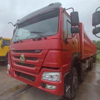 China 40t Capacity Used Sinotruk 6X4 Tipper Truck with Hydraulic Steering and Tubeless Tires for sale