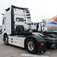 China 600L Fuel Tank Tractor Truck with Air Suspension Driver Seat and ＞8L Engine Capacity for sale
