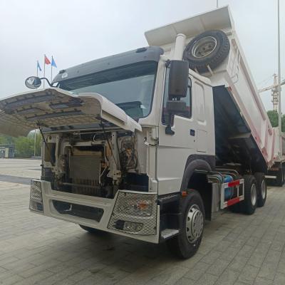 China Front Lifting Style HOWO Dumper Truck with ECE Certified Tyres and Hydraulic Steering for sale