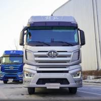 China Euro 5 Heavy Duty Tractor Trailer with Air Suspension Seat and Carbon Steel Cargo Box for sale