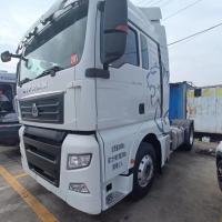 China Carbon Steel Cargo Box 6X4 Automatic Tractor with 540HP and Air Suspension Seat for sale