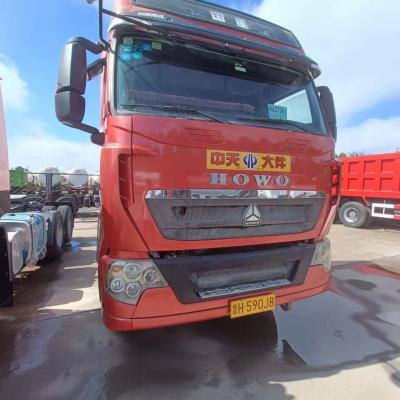 China Heavy Duty Tractor Truck for Towing Semi Trailer 400L Fuel Tank Manual Transmission Type for sale