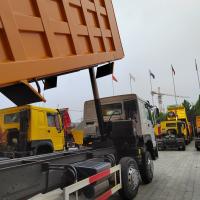 China Highly Carbon Steel Cargo Box HOWO 10 Wheels 380HP Dump Truck 20m3 for Mining Transport for sale