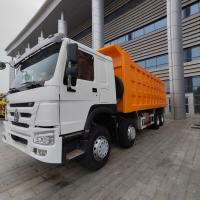 China Powerful 8x4 Dump Truck with Hydraulic Steering and 371HP-375HP Euro2 Diesel Engine for sale