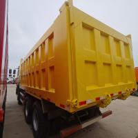 China Sinotruck Used Dump Truck with Hydraulic Power Steering and Carbon Steel Cargo Box for sale