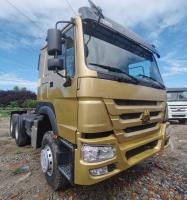 China 400L Capacity Manual Transmission Fuel Tank HOWO Tractor Truck with Air Suspension Seat for sale