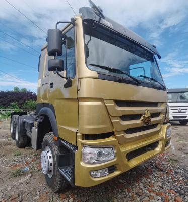 China 400L Capacity Manual Transmission Fuel Tank HOWO Tractor Truck with Air Suspension Seat for sale