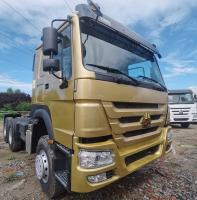 China Return refunds Carbon Steel Cargo Box Gasoline HOWO Tractor Truck with 1000L Fuel Tank for sale