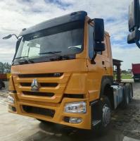 China 351-450hp Manual Transmission Type Truck Tractor for Towing Semi Trailer with 600L Tank for sale