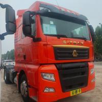 China Heavy Duty Sitrak Diesel Tractor Transport Truck 4X2 with Carbon Steel Cargo Box for sale