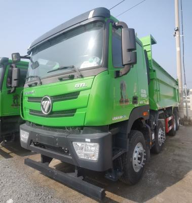 China Foton Dumper Towing Semi Trailer with Hydraulic Steering Heavy Duty Used Dump Truck for sale