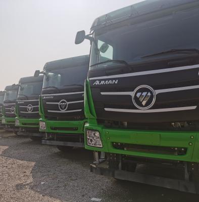 China Foton Used Dump Truck with 400L Fuel Tank Capacity and Carbon Steel Cargo Box Material for sale