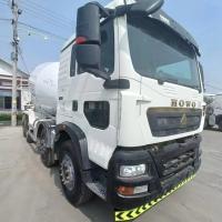 China 340 Tx HOWO Concrete Mixer Truck for Heavy Duty Construction and Hydraulic Steering for sale
