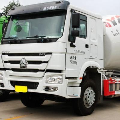 China 6 Months After-sales Service Carbon Steel Cargo Box Hydraulic Steering Cement Truck for sale
