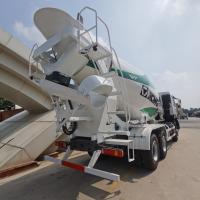 China 30T Payload Carbon Steel HOWO Concrete Mixer Truck with Hydraulic Steering and Tyres for sale
