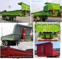 China Semi-Trailer for Corns Peanuts Wheat Coals Minerals Self Unloading Grain Transport for sale