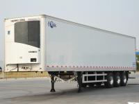 China Hydraulic Steering Refrigerated Semi Trailer for Frozen Vegetable Shipping EPA Certified for sale