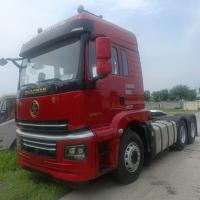 China Red Shacman Diesel 4X2 Tractor Truck with Enhanced Air Suspension Seat Initial Payment for sale