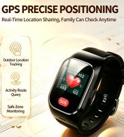 China Emergency Watch for the Elderly Fall Detection Wristband SOS Call Emergency Button GPS 4G Watch Health Monitor for the Elderly for sale