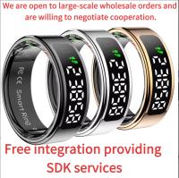 China Free Docking SDK Smart Ring Blood Pressure Monitoring Heart Rate Blood Oxygen Sleep Monitoring Health Monitoring Gesture Control for sale