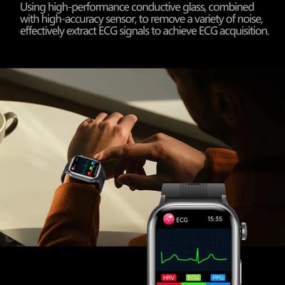 China Best Selling Smart Watch air Pump Blood Pressure Heart Rate Blood Oxygen Data Monitoring Compatible with ISO Android System for sale