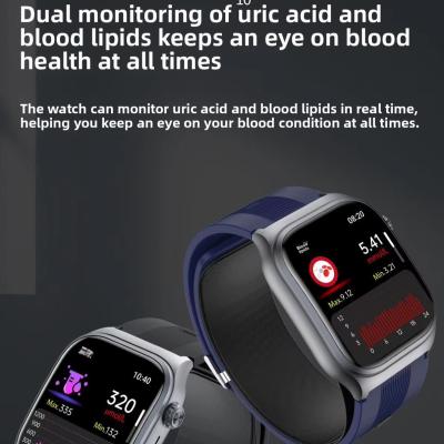 China Global AMOLED Best-selling Precision air Pump Blood Pressure Monitoring Call Smart Watch Real-time ECG Blood Oxygen Detection for sale
